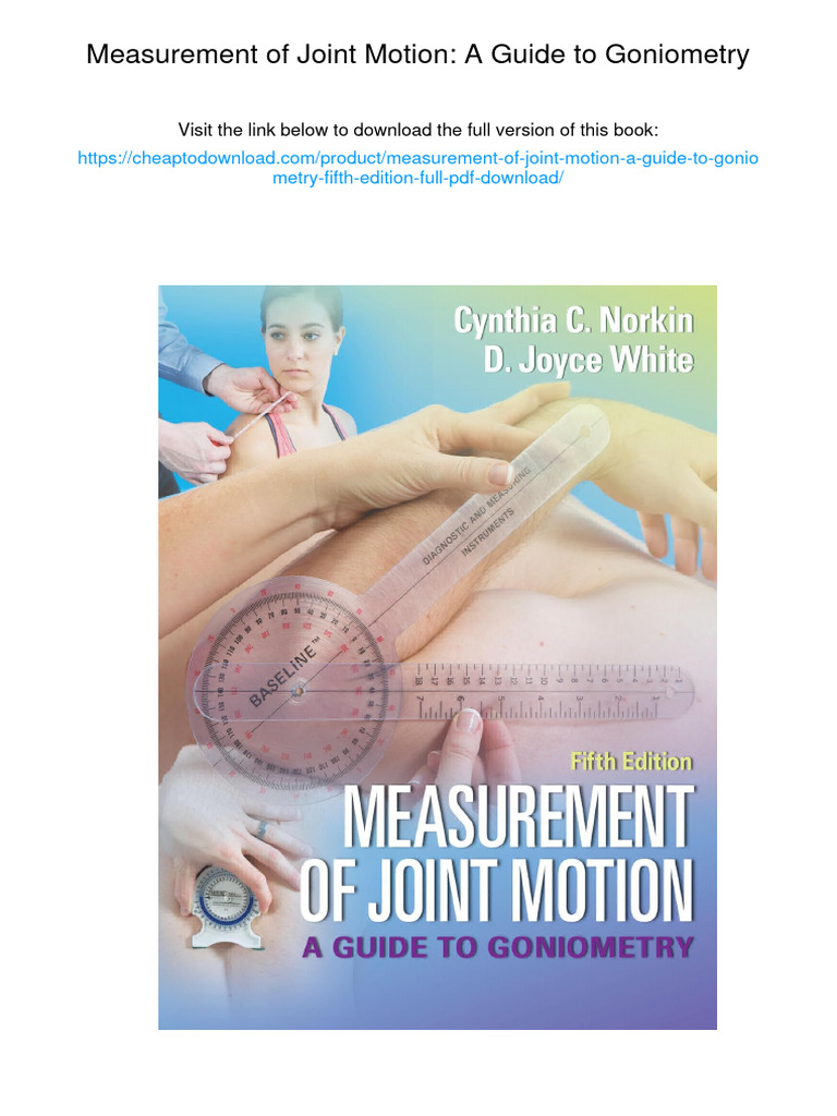 Measurement of Joint Motion: A Guide To Goniometry | PDF | Anatomical Terms Of Motion | Finger