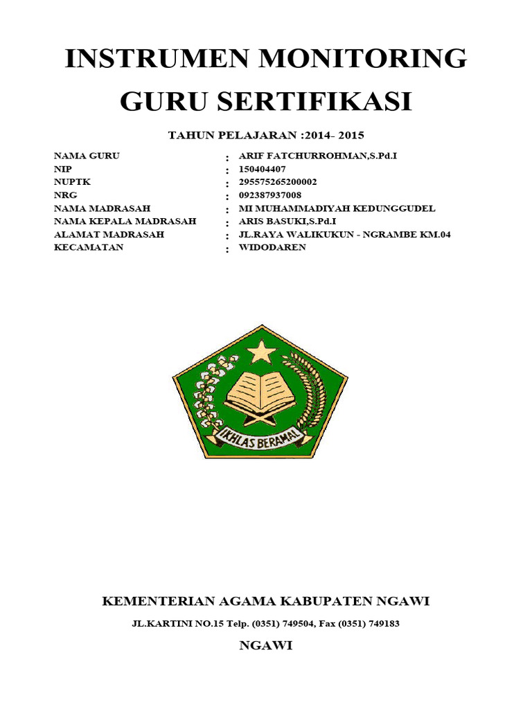 Instrumen Monitoring | PDF