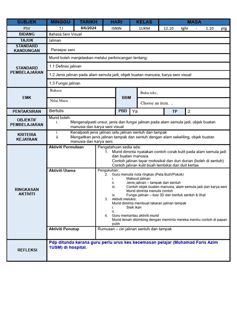 RPH PSV 1 Ukm 8.7.2024 | PDF