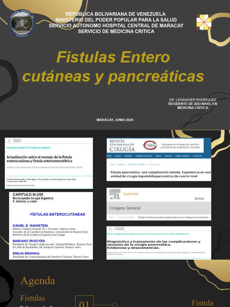 Fístulas Enterocutáneas y Pancreáticas | PDF | Tracto gastrointestinal ...