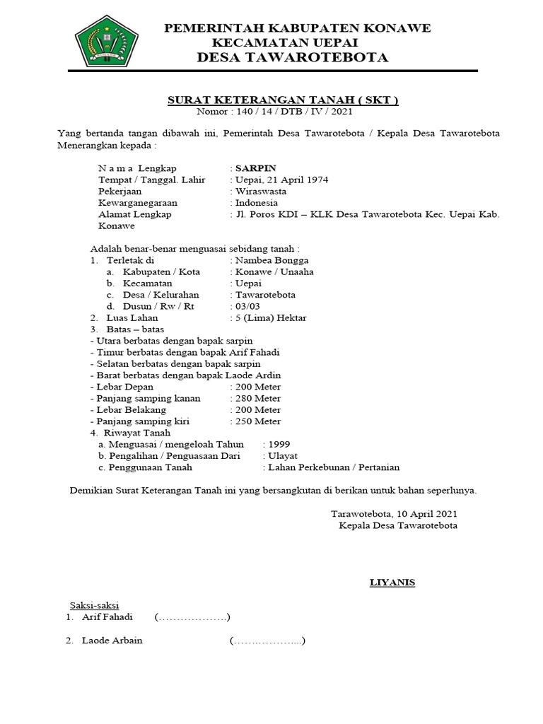 Sarpin Skt Baru Juni 2024 | PDF