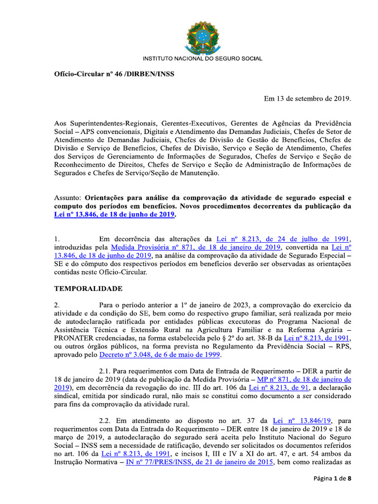 Ofício Circular 46 13-09-2019 | PDF