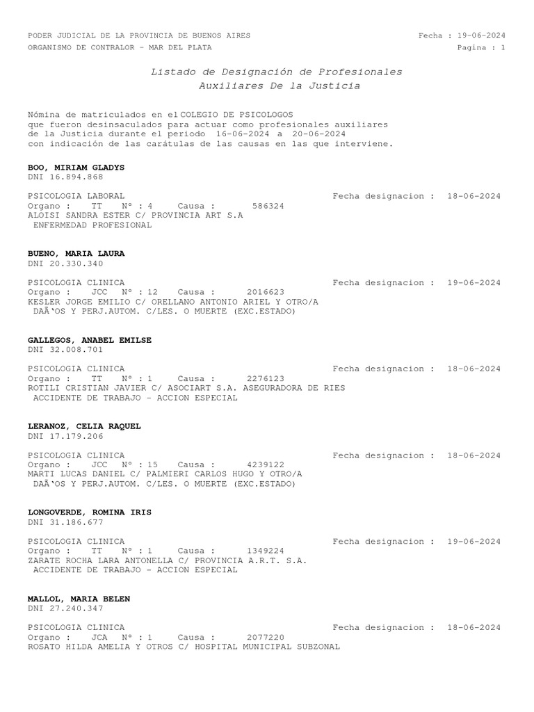 19 Junio | PDF | Peligros | Relaciones laborales