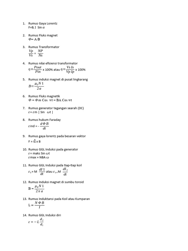 Rumus Matematika | PDF