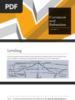 Effects of Earth's Curvature in Surveying | PDF | Refraction | Surveying