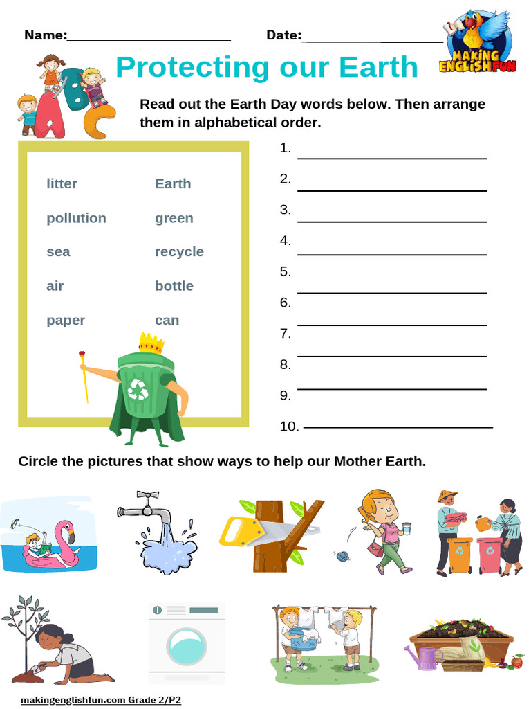 Earth Day Activities for Kids | PDF | Recycling | Earth