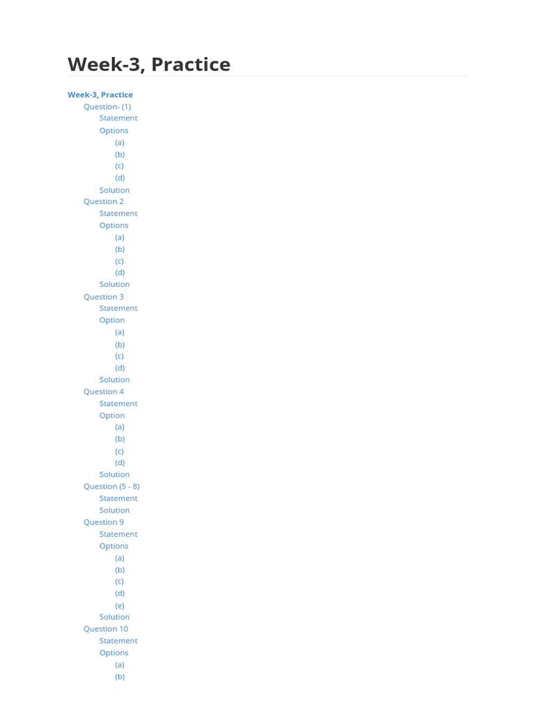 Week 3 PA Solution | Download Free PDF | Control Flow | Algorithms