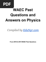WAEC Physics Practical Questions and Answers 20232024 (Complete ...