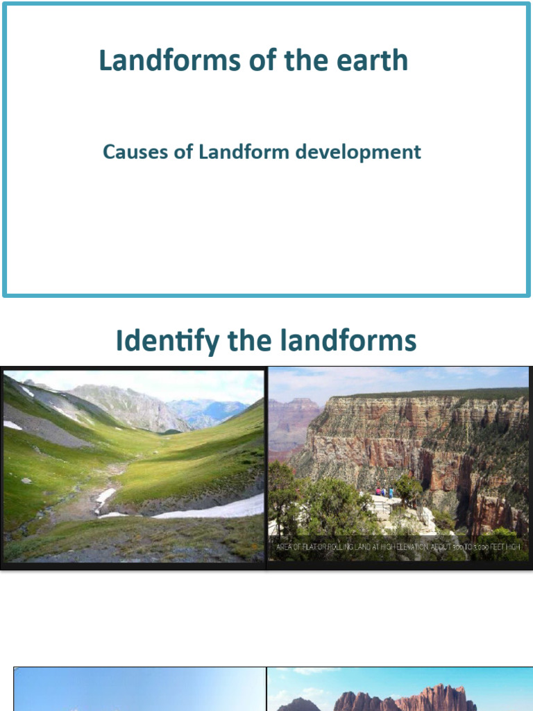 Ch-5 Landforms of The Earth | PDF | Plateau | Plate Tectonics