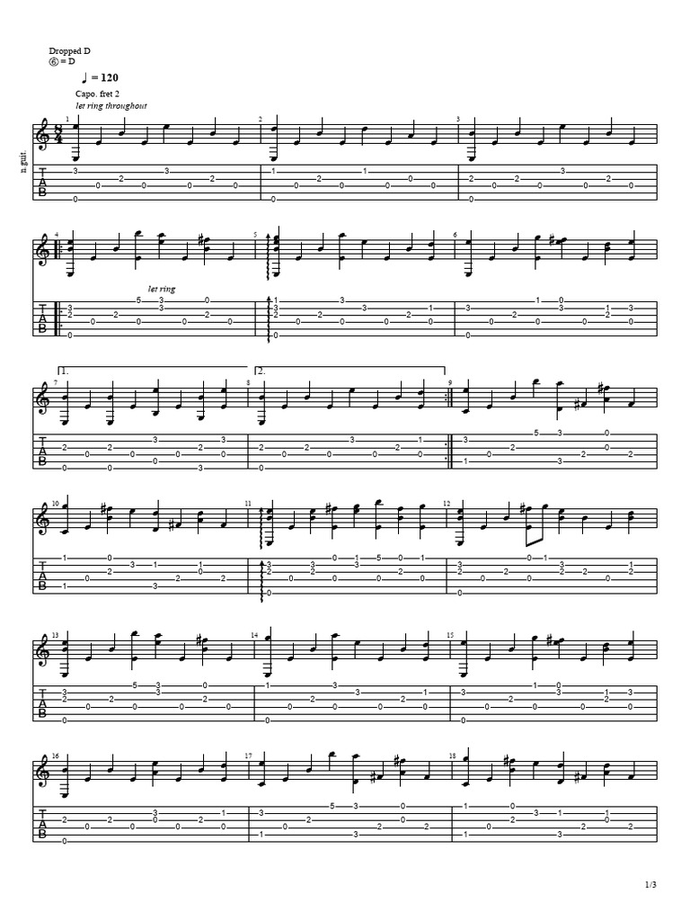 Guitar - Witcher - Kaer Morchen | PDF | European Musical Instruments ...