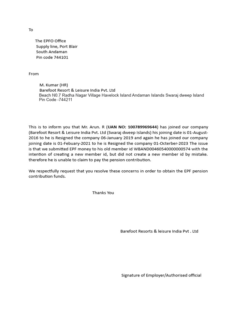 Epf Letters | PDF | Finance & Money Management