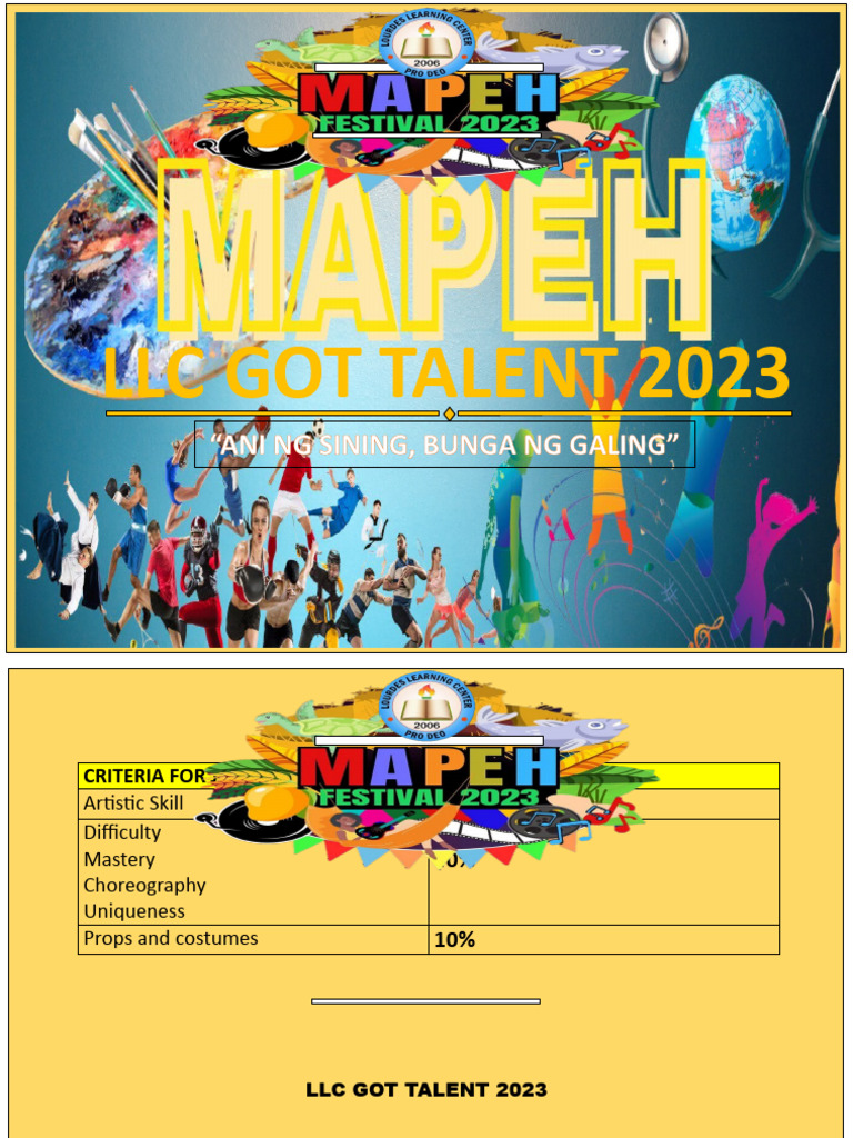 Mapeh Festival 2023 | PDF