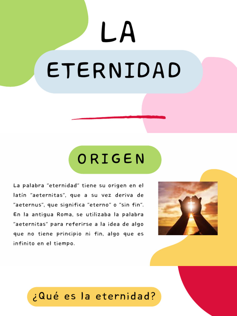 Significado y Concepto de Eternidad | PDF | Religión y espiritualidad