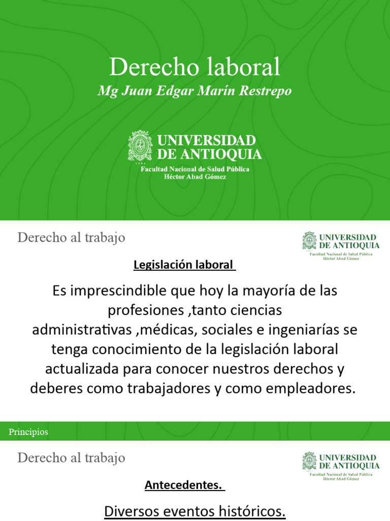 0.DERECHO LABORAL PRINCIPIOS (Autoguardado) | PDF | Derecho laboral | Justicia