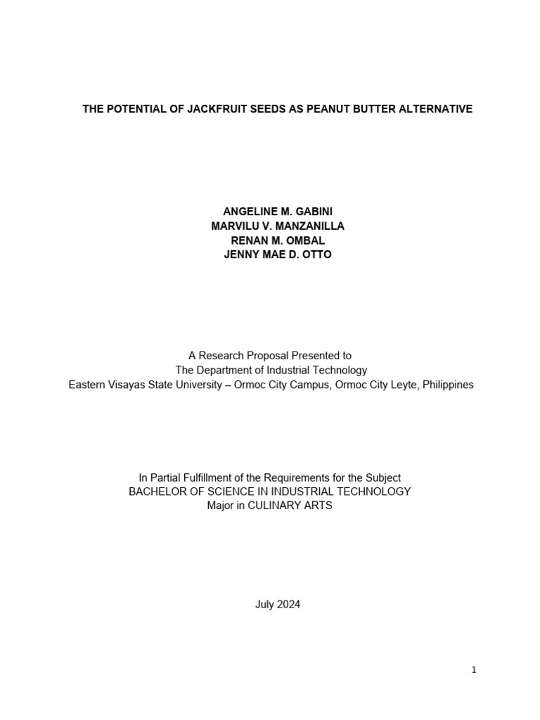 Research Proposal | PDF | Magnesium | Nutrition