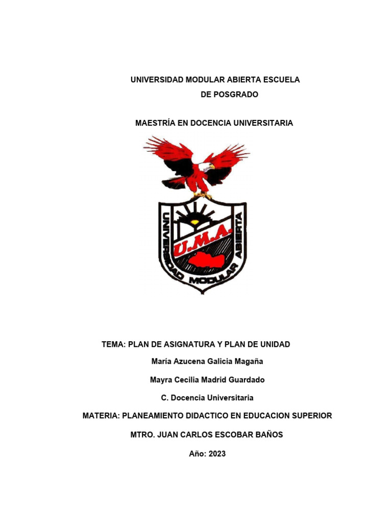 Tarea Final de Planamiento | PDF | Aprendizaje | Sicología