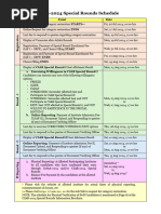 Schedule CSAB Special 2025 | PDF