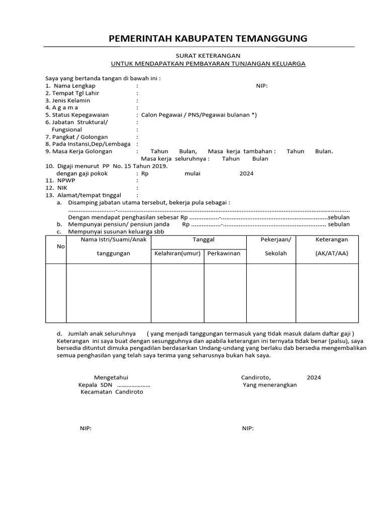 Contoh SKUM (KP 4) | PDF | Bisnis | Pengelolaan Keuangan & Uang