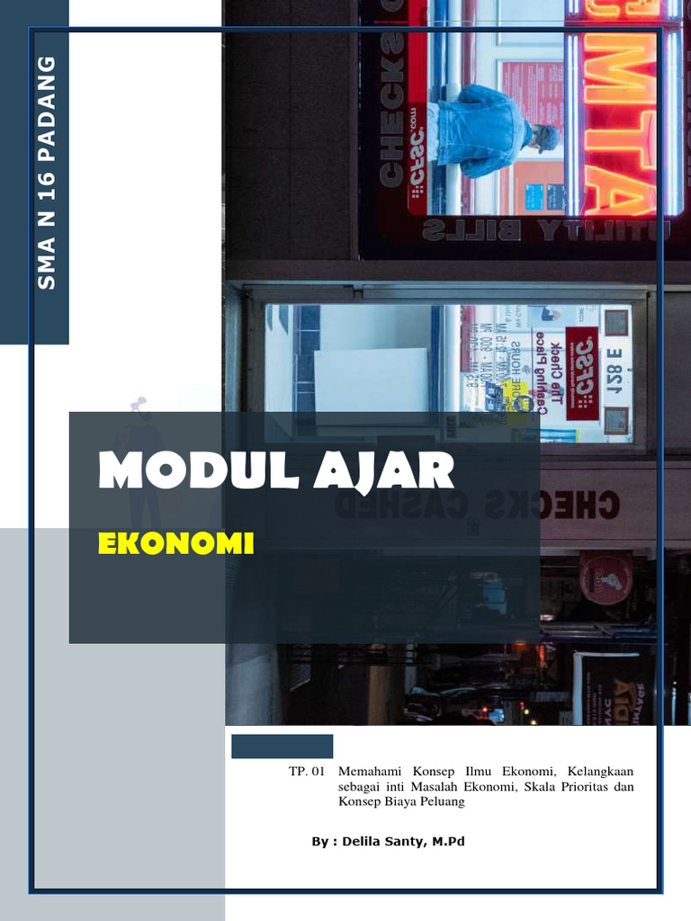 TP. 01 Modul Ajar Ekonomi Kelas X Fase E | PDF