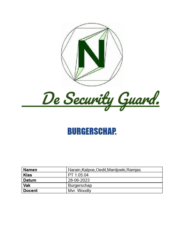 De Security Guard | PDF