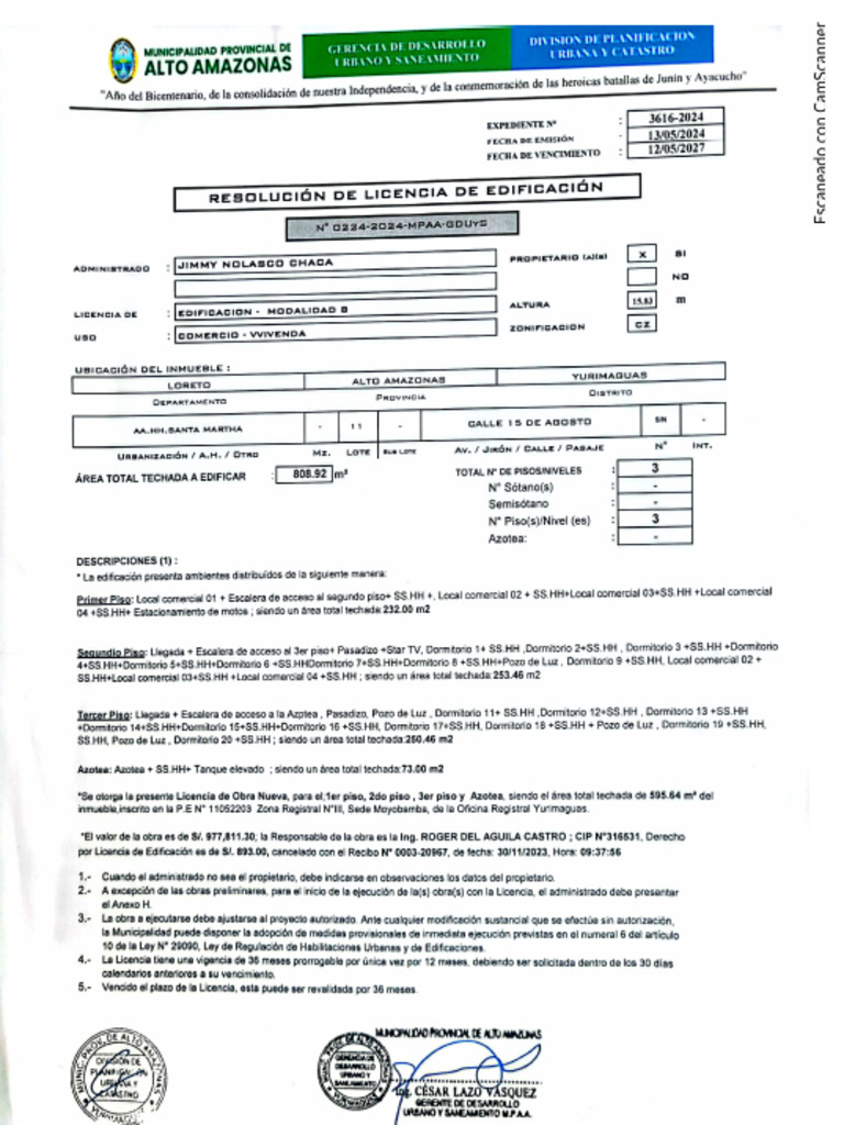 Licencia de Edificación | PDF