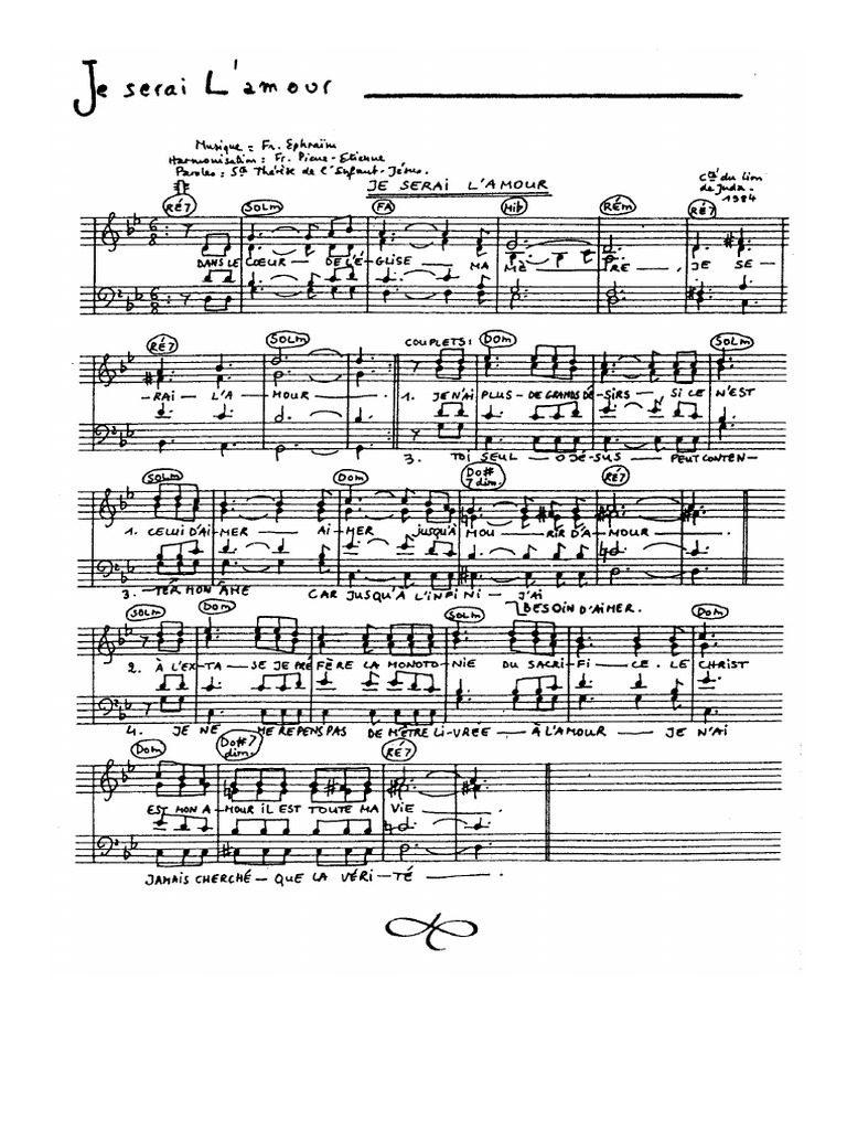329 Je Serai L'amour 1 - Béatitudes - Gif | PDF
