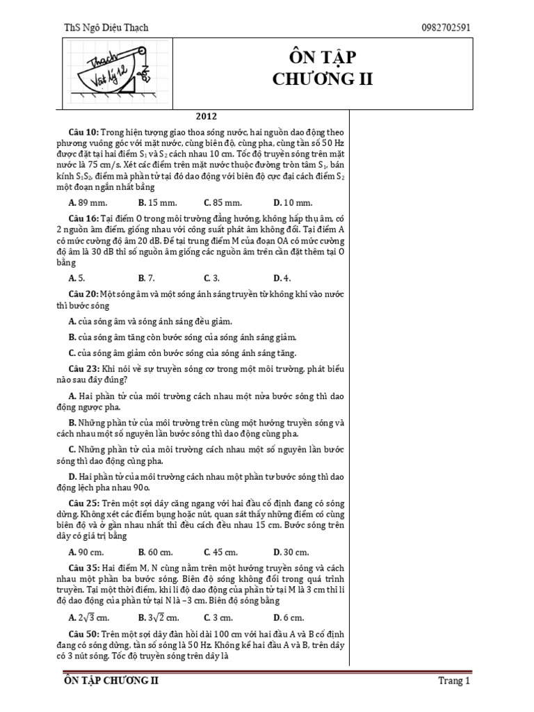 ôn tập hkII | PDF