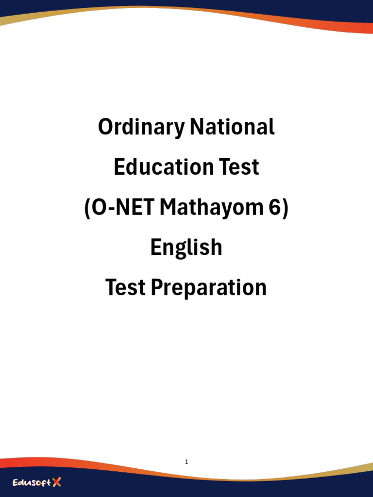 Keys ONET English M.6 Test Preparation | PDF | Snow | Radiation