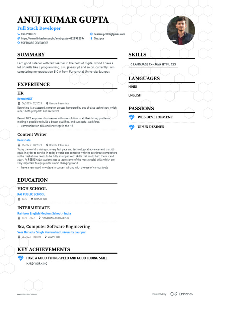 Resume Anuj | PDF | Computing | Software Engineering