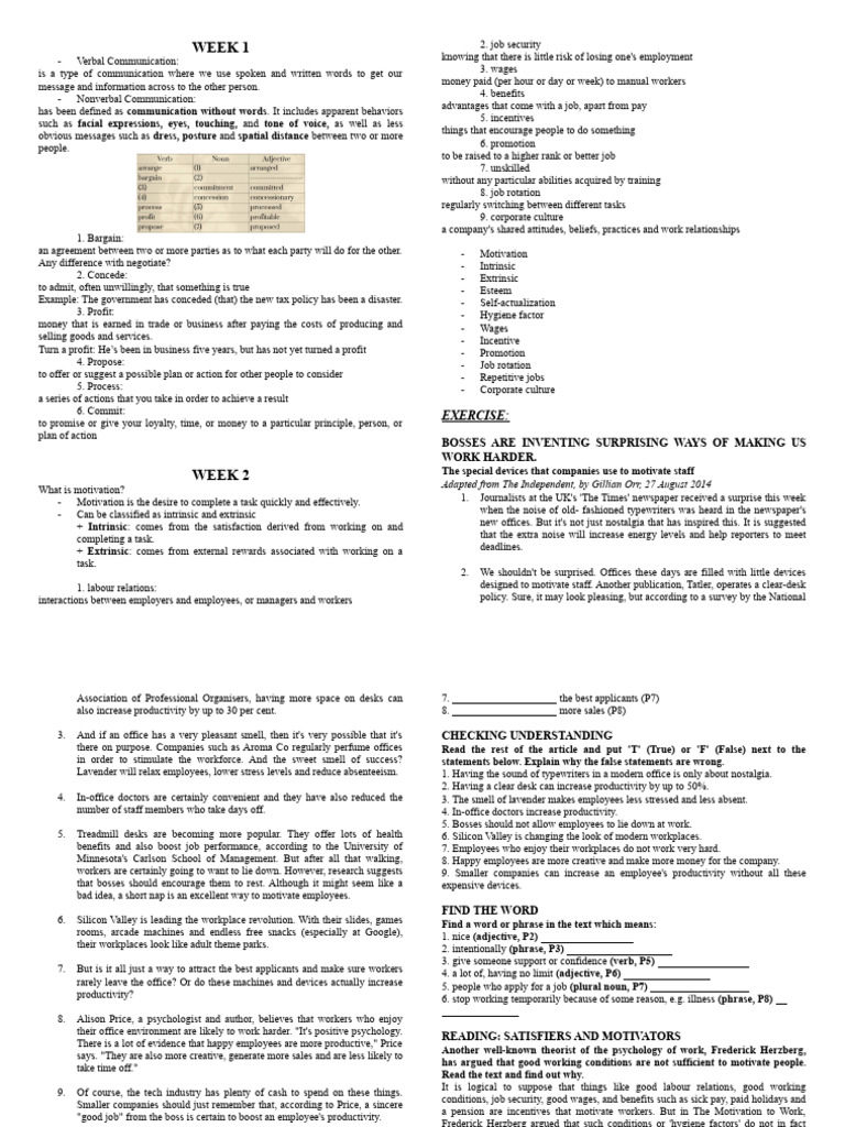 Week 1: Exercise | PDF | Product (Business) | Marketing