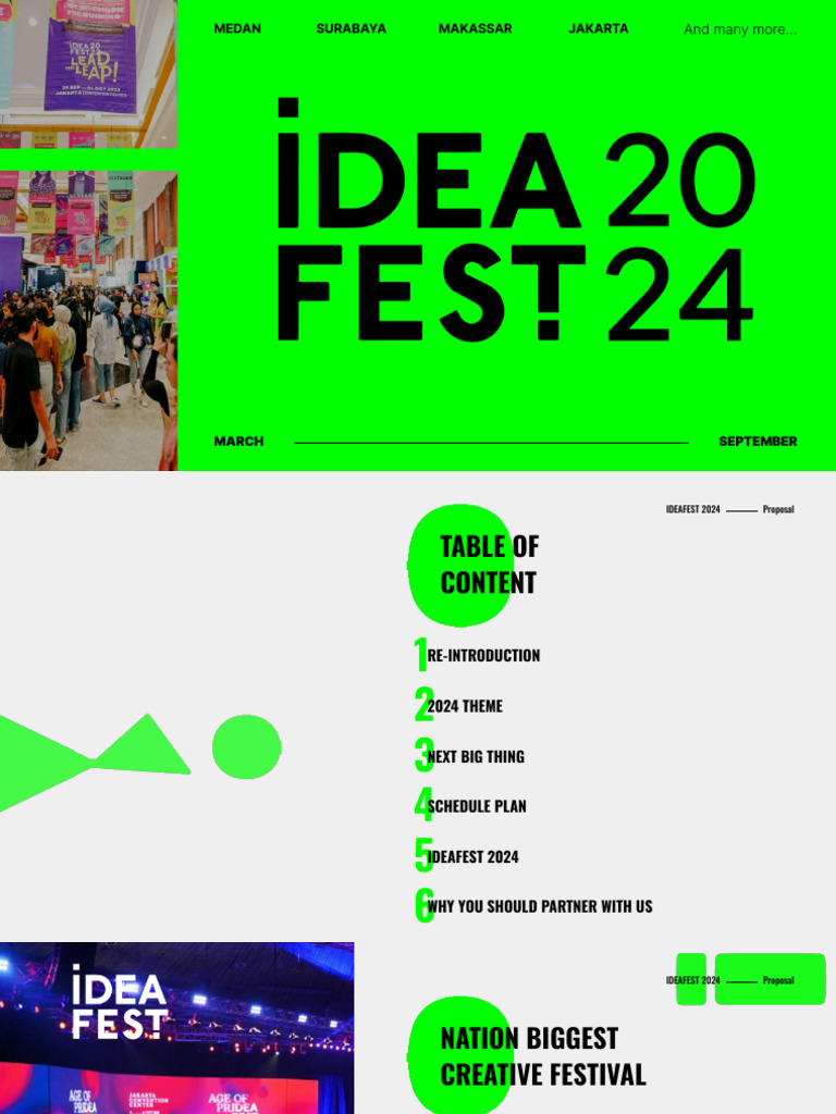 IDEAFEST 2024: Creative Festival Proposal | PDF | Brand | Social Media
