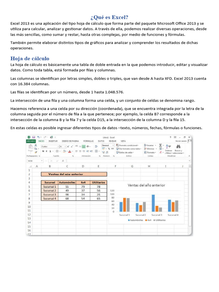 Qué Es Excel | PDF | Microsoft Excel | Hoja de cálculo