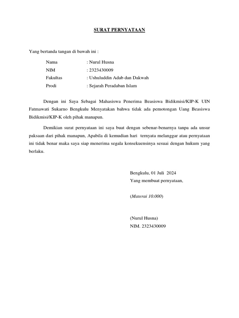 Contoh Format Kip Akt-23 | PDF