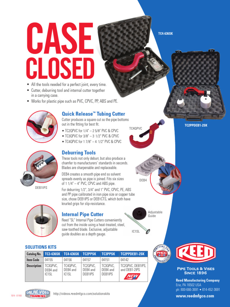 Case Closed Flyer 10 14 | PDF | Pipe (Fluid Conveyance) | Mechanical ...
