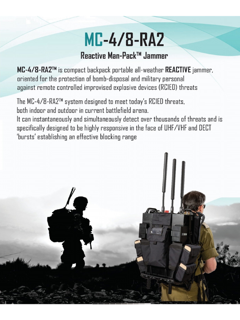 MC-4 Man-Pack RF Jammer - Specifications | PDF