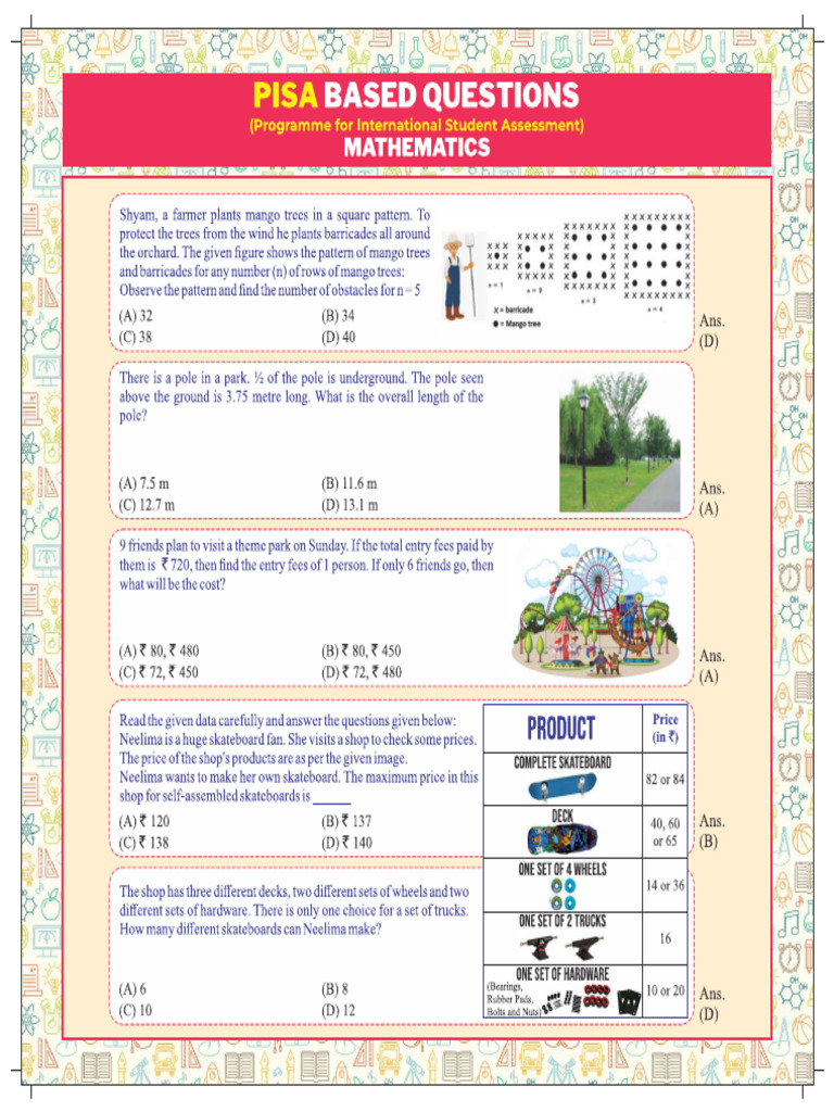 PISA Based Questions | PDF