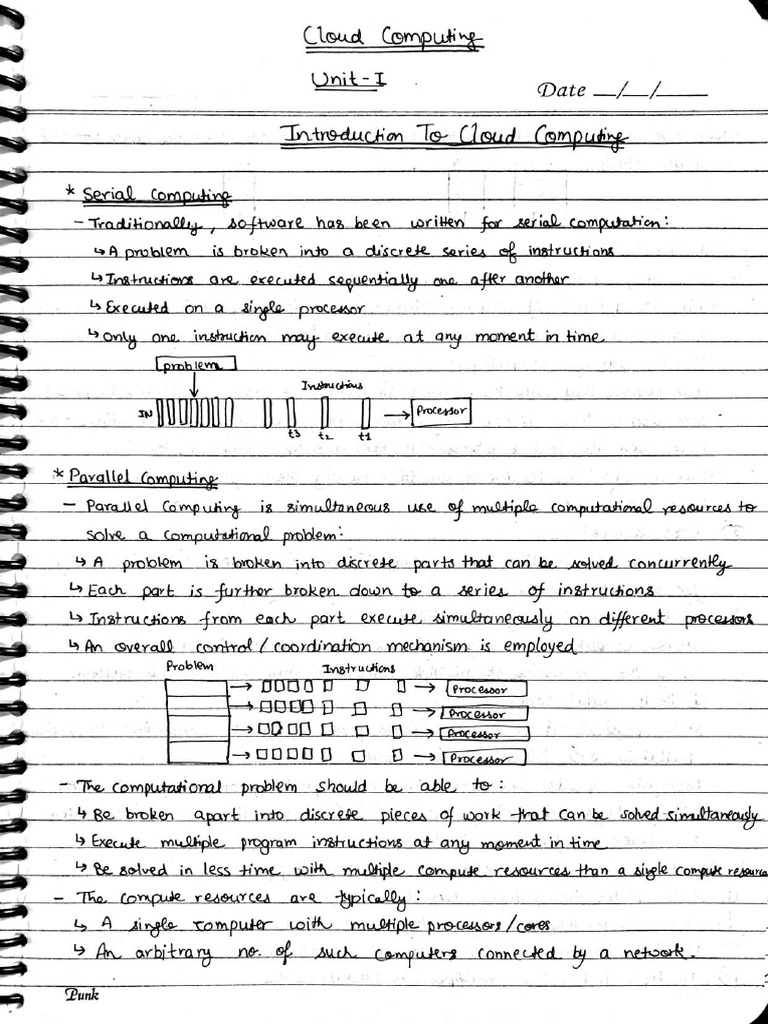 Handwritten Cloud Computing | PDF