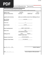 Access Card Form | PDF