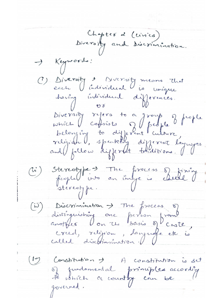 Chapter 2 Civics | PDF