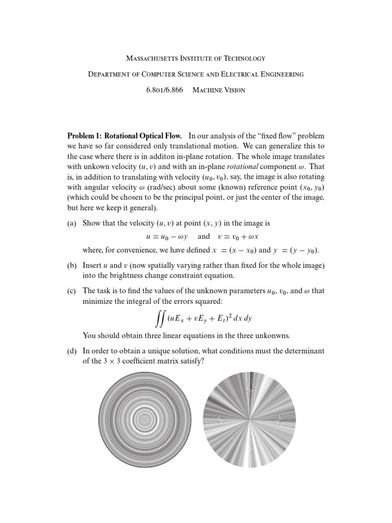 MIT6 801F20 hw2 | PDF | Equations | Rotation