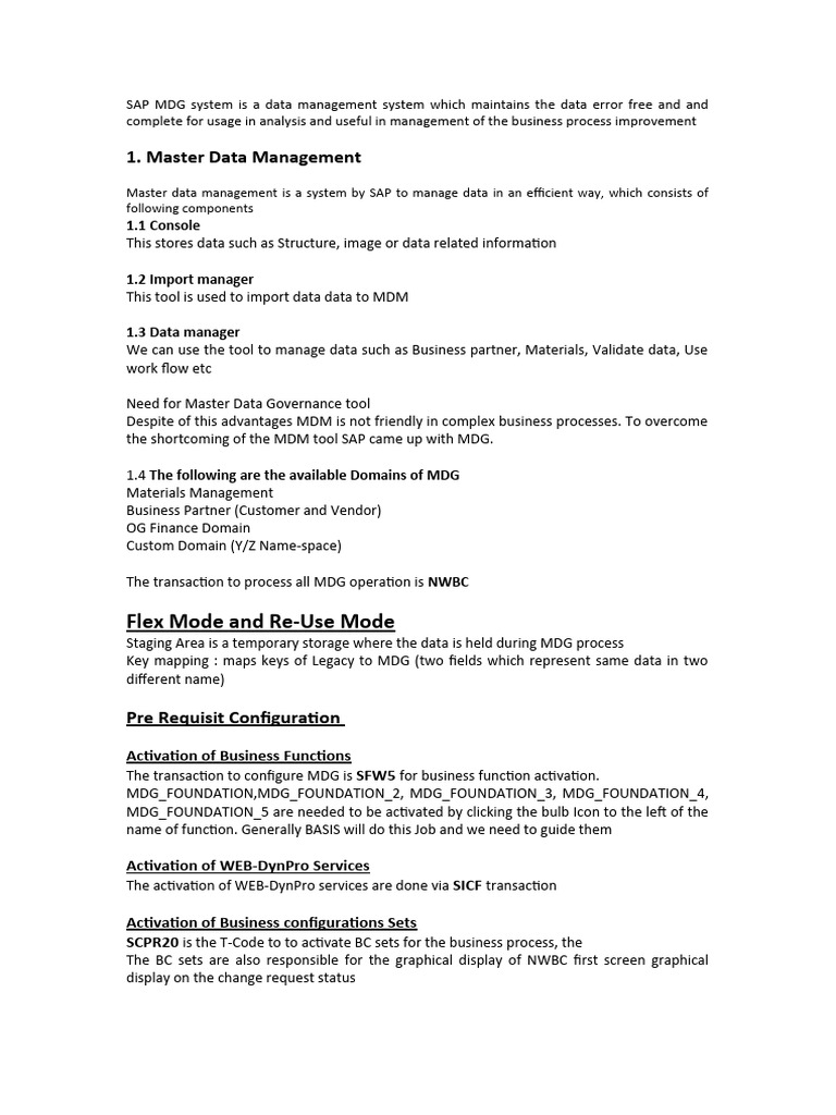 Sap MGD | PDF | Data Model | Computing