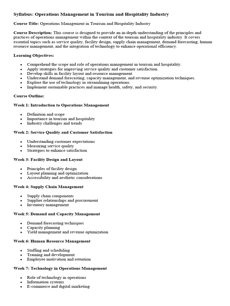 Op Handouts New | PDF | Operations Management | Customer Satisfaction