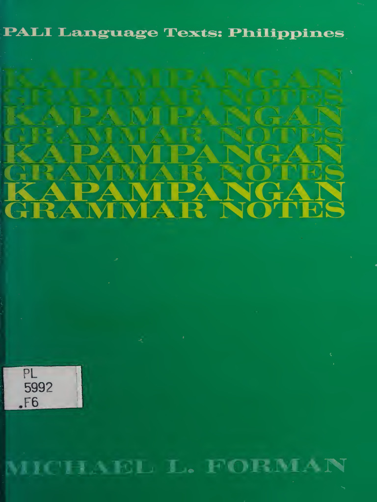 Kapampangan Grammar Overview | PDF | Language Mechanics | Human ...