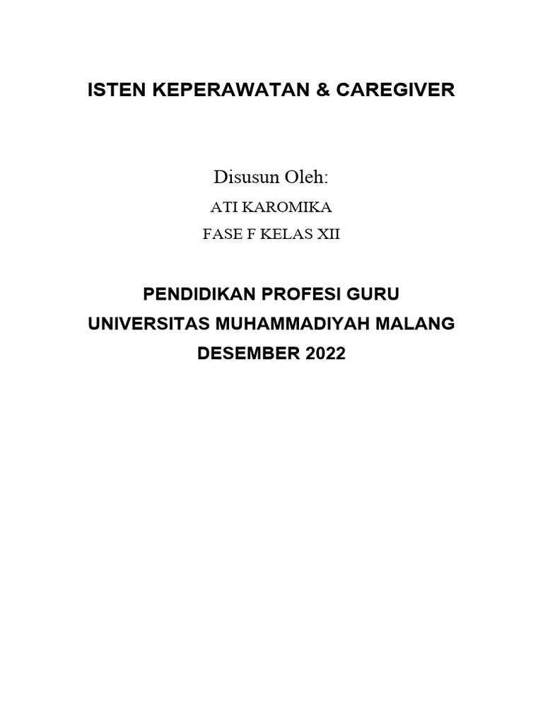 Modul Ajar Perawatan Luka Dasar Fase F | PDF | Karier & Perkembangan ...