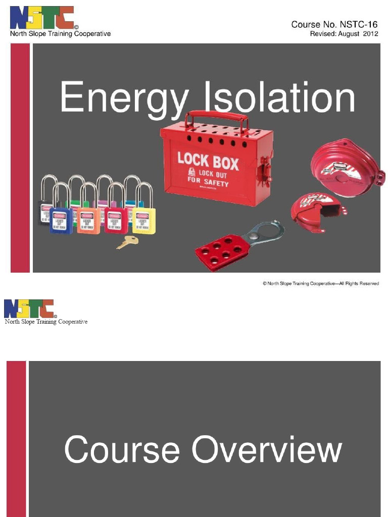 Energy Isolation | PDF