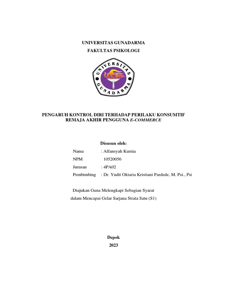 Penelitian Ilmiah Alfansyah Kurnia FINAL Revisi | PDF | Karier & Perkembangan | Sains & Matematika