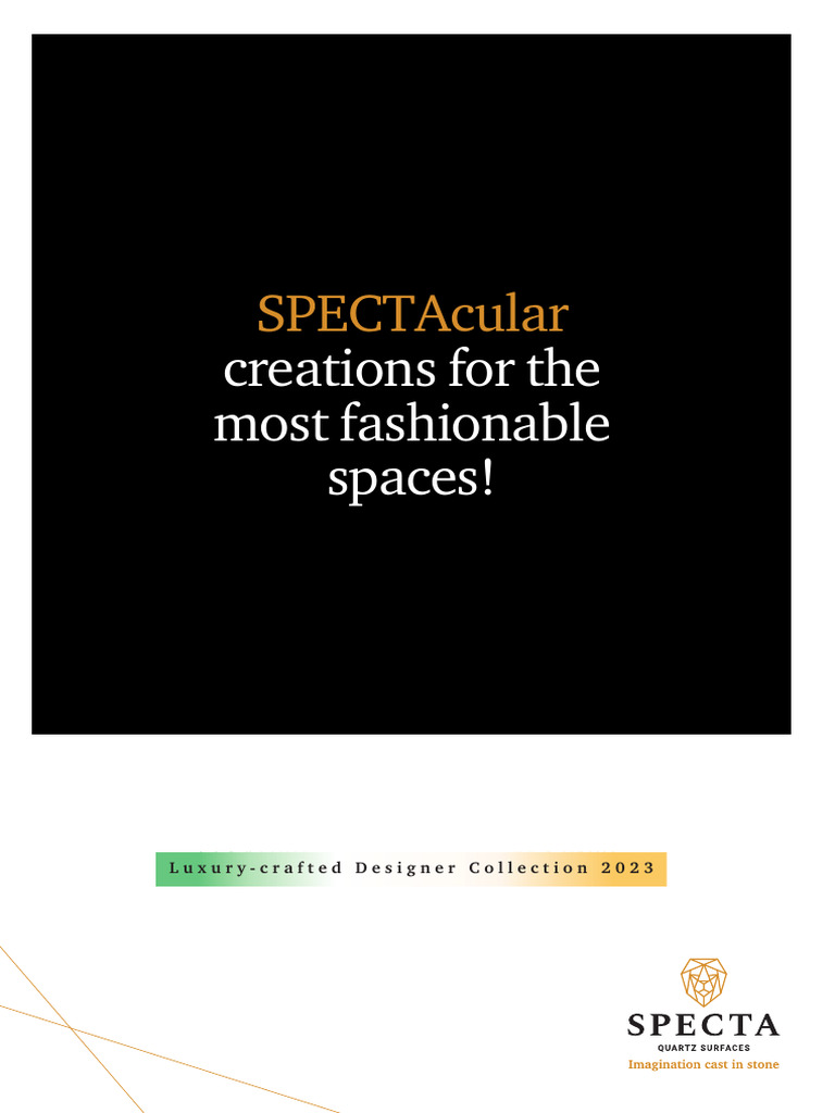 Specta Brochure | PDF | Countertop