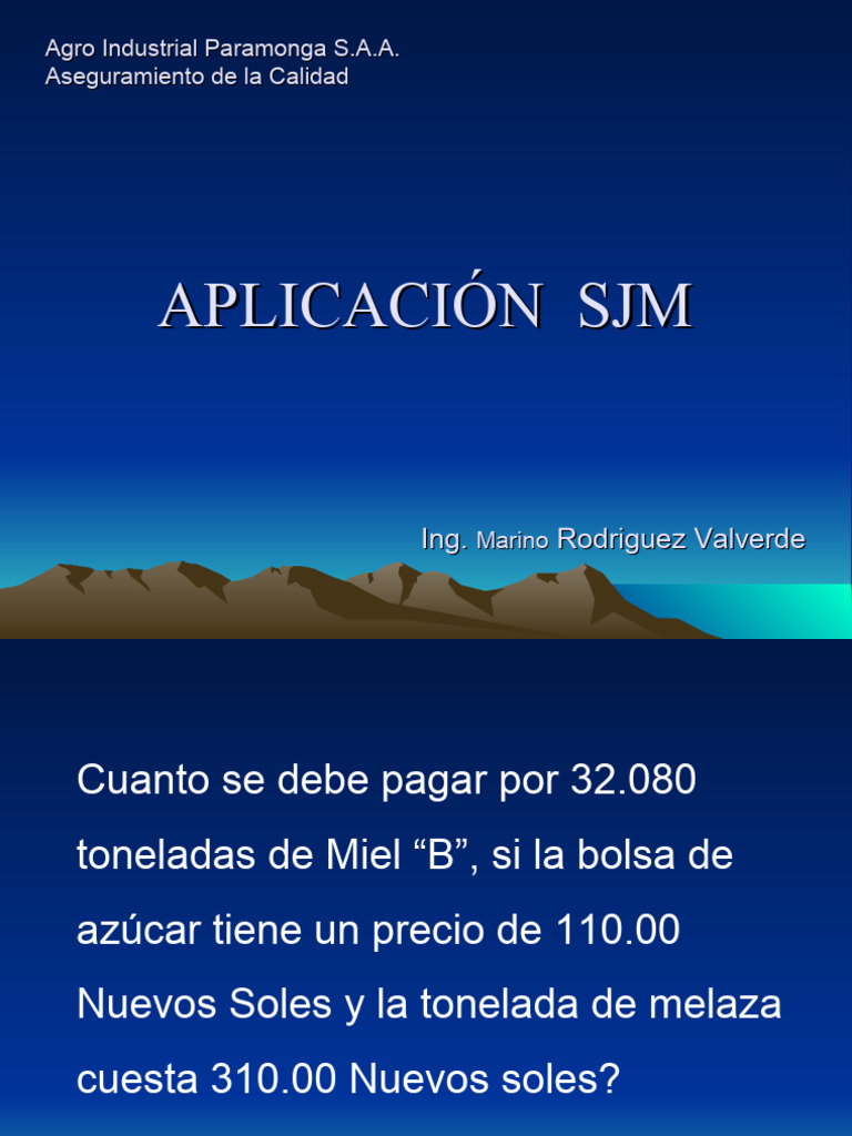 Aplicacion SJM | PDF