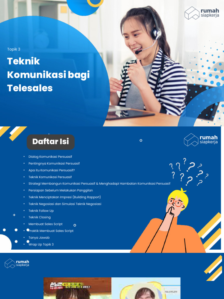 Topik+3 +Teknik+Komunikasi+Bagi+Telesales | PDF | Karier & Perkembangan | Pengembangan Diri