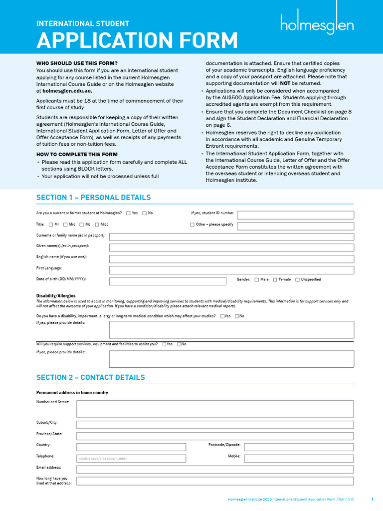 International Student Application | PDF | Travel Visa | Passport